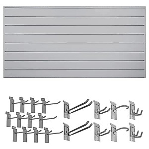 Crownwall 6" Basic Bundle (8x4 ft) with 20-Piece Locking Hook Kit (Graphite)