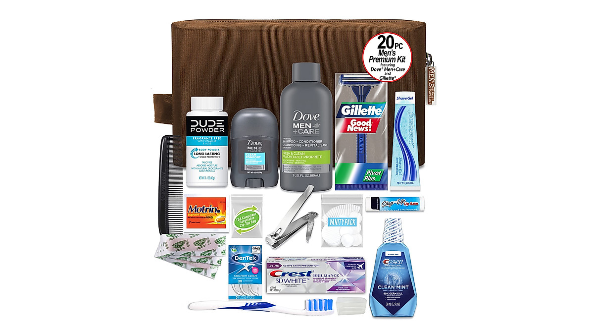 Premium Men’s Travel Kit with TSA Compliant Essentials | Convenience Kits