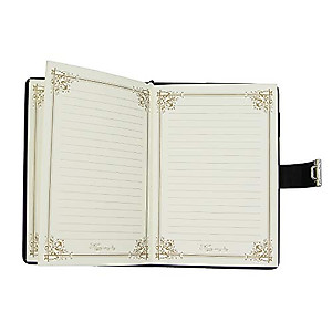 Cute Cat with Digital Password Lock, PU Leather Wided Ruled College Students Notebook Personal Travel Writing Journal Gift for Annersary Graduation(A5, Double Sided, 130Sheets/260Pages)