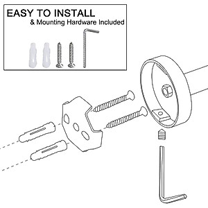 Lairuier Bathroom Hardware Set, 4-piece Towel Bar Set Include Toilet Paper Holder,Towel Ring and 2 towel hooks Stainless Steel Wall Mounted Bathroom Hardware Accessories Set (Brushed Gold)