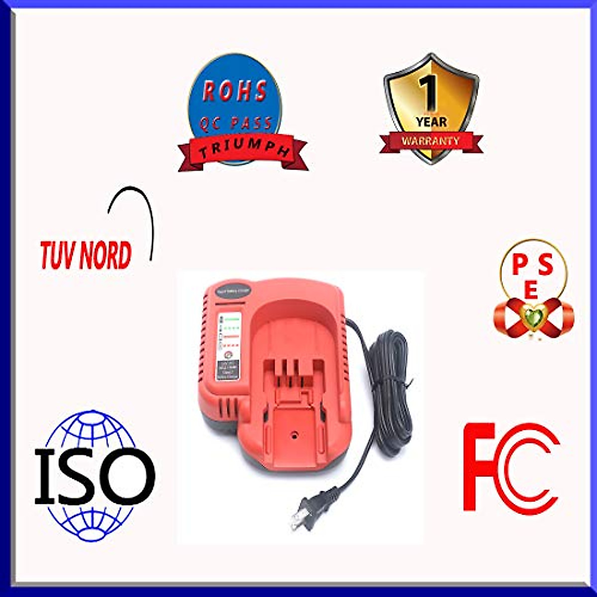 ANOPIW BDFC240 9.6V-24V Battery Charger Compatible with Black & Decker 24V 18V 14.4V 12V 9.6V Firestorm Battery HPB18-OPE HPB18 HPB14 HPB12 HPB96 HPB24 244760-00 A1718 FS180BX FS18C FS18FL FSB18