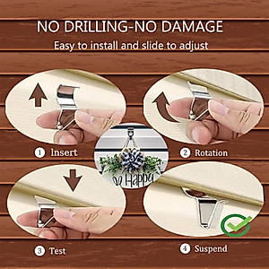 Vinyl Siding Hooks (10 Pack), Heavy Duty Siding Clips, Siding Hooks, No Hole Needed No Damage Vinyl Siding Hanger, Outdoor Hook Hang for Hanging Wreath for Horizontal Gap Vinyl Siding (10 pack)