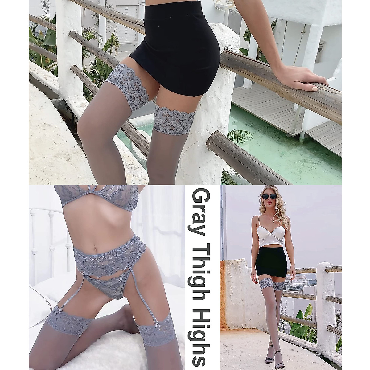 Lidogirl Lace Top Thigh High Stockings