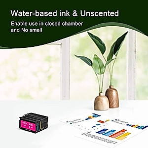 962XL Ink Cartridges Combo Pack Remanufactured Replacement for HP 962 XL 962XL Ink Cartridges Works with HP OfficeJet Pro 9015e 9010 9025e 9015 9020 9025 9018 9012 (4 Pack-BMCY)