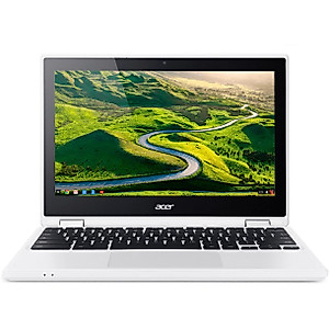 Acer - R 11 CB5-132T-C8ZW 2-in-1 11.6 inches Touch-Screen Chromebook - Intel Celeron - 4GB Memory - 16GB eMMC Flash Memory - White (Renewed)