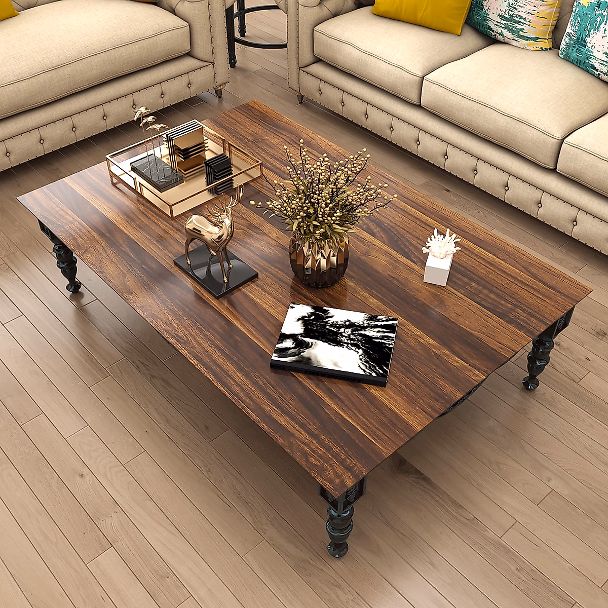 Stickyart 24"x160" Brown Wood Contact Paper Vintage Wood Grain Contact Paper Self Adhesive Kitchen Cabinet Contact Paper for Furniture Desk Removable Faux Wood Wallpaper Peel and Stick Farmhouse Style