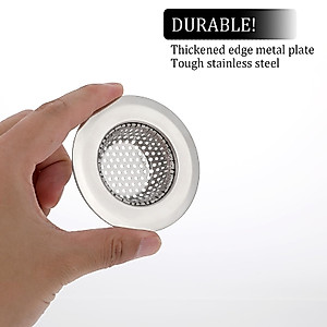 2PCS Bathtub Drain Strainer 2.83 inch Stainless Steel Shower Drain Hair Catcher Shower Bathtub Drain Cover Bathroom Sink Strainer Filter Basket for Sink Wash Basin Floor Drain