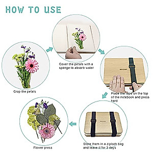 Worown Professional Flower Press Kit, Leaf Press, Plant Press, 6 x 8 inch 6 Layers Nature Press Kit Including Instructions