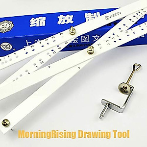 Morningrising Artists Plexiglass Pantograph Artist Drawing Tool Reducer Enlarger Recreate Copy 10 Times Scaling Ruler