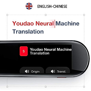youdao Electronic Language Translator Device Dictionary Pen 2 Portable Scanning Translator for Language Learners Scanning Reading Pen (English Interface)(Need to be Charged to 100% at First use)