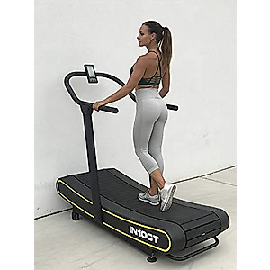 IN10CT (Intensity) Health Runner Curved Manual Treadmill - Non Motorized Treadmill with Curved Running Platform