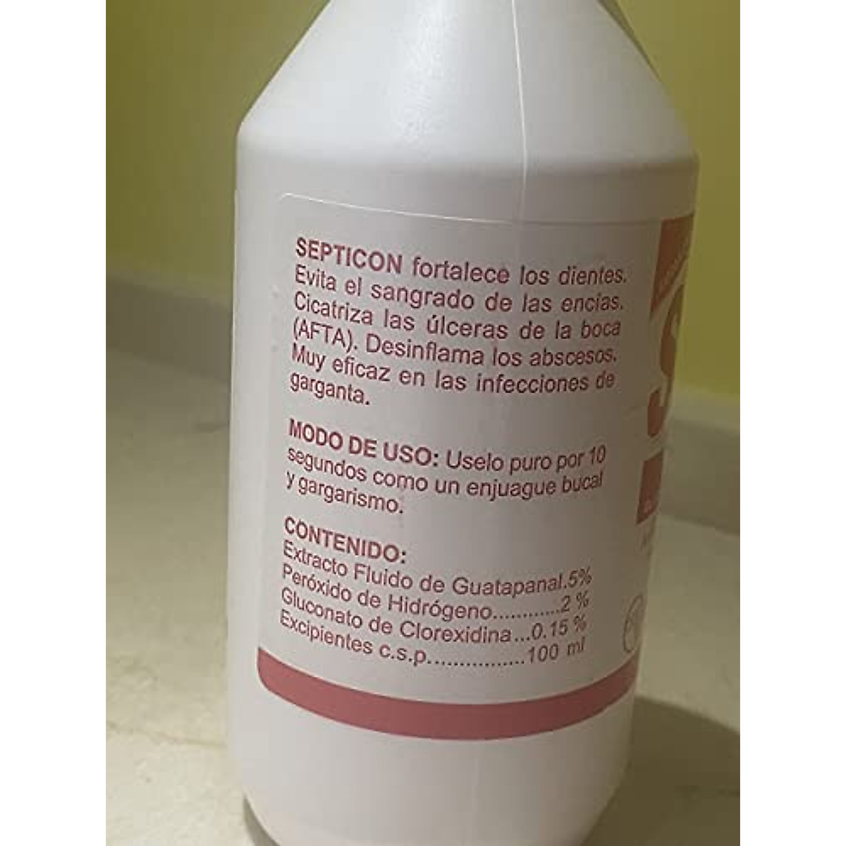 Septicon Mouthwash 16oz (Dominican Republic version)