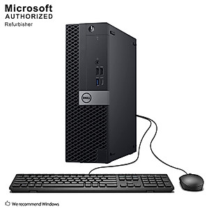 Dell OptiPlex 7070 SFF High Performance Desktop Computer, Intel Eight Core i7-9700 up to 4.7GHz, 16G DDR4, 512G SSD, WiFi, BT, 4K Support, DP, HDMI, Win 10 Pro 64 English/Spanish/French(Renewed)