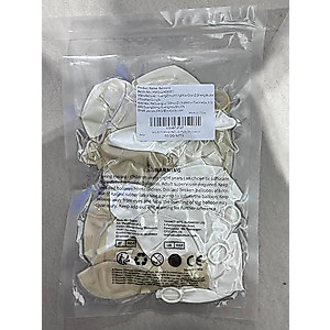 HILAVO White Balloons 12 Inch Wedding Pearl White Latex Balloons, Thicker Matte White Clear Party Helium Balloon Set for Birthday Engagement Anniversary Bridal Shower Winter Christmas Party Decoration