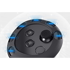 Nsiucion Controller Grips Cover for Meta Quest 3, Silicone Covers Protector with Adjustable Knuckle Straps, VR Accessories (1 Pair Black)