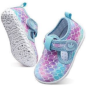 FEETCITY Boys Girls Shoes Baby Water Shoes Beach Quick Dry Swim Barefoot Aqua Socks Outdoor Athletic Pool Shoe 12-18 Months Infant