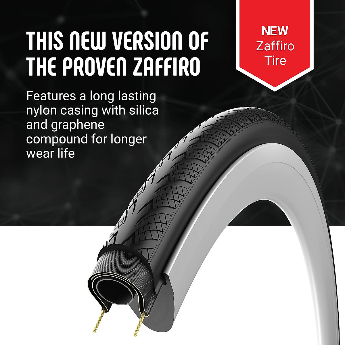 Vittoria Zaffiro Rigid Road Bike Tire - V 32-622 Rigid Full Black
