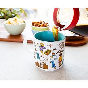 Silver Buffalo Scooby-Doo and the Gang Crystal Cove Ceramic Mug | Coffee Cup For Tea, Espresso, Cocoa | Holds 13 Ounces