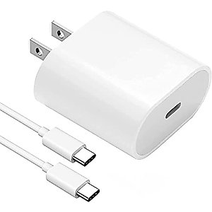 20Watt USB C Fast Charger for 2022/2021/2020/2018 iPad Pro 12.9 inch, iPad Pro 11 inch, New iPad Air 5th/4th, iPad 10th Generation, iPad Mini 6, PD Wall Charger with 6.7Foot USB C to C Charging Cable