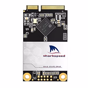 mSATA SSD 512GB SHARKSPEED Plus Internal Mini SATA SSD Drive 3D NAND Solid State Drive for Mini PC Notebooks Tablets PC(mSATA 512GB)