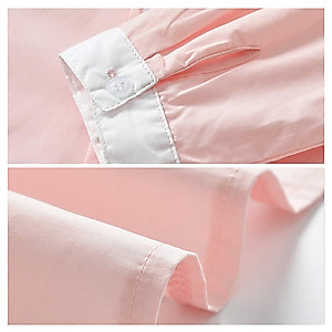 Baby Boys Shirt Overall Suit Suspender Cotton Outfits Bowtie Comfortable Rompers Long Sleeve Gentleman Tuxedo Wedding Formal Suits Set for Birthday Party 12-18M 4PCS Pink