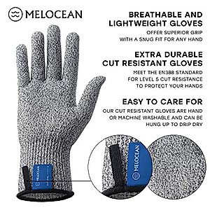 Oyster Shucking Knife and Gloves Set - Premium Oyster Knife and Oyster Shucking Glove Kit - Professional Oyster Shucker Clam Knife Oyster Opener Tool in Lovely Box - Bonus Ebook and Brochure Included