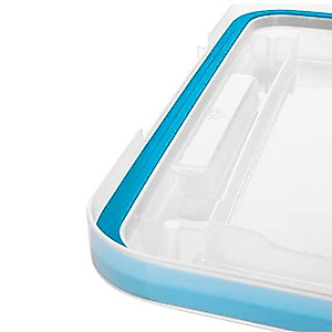 Sterilite 54 Quart Clear Plastic Stackable Storage Container Box Bin with Air Tight Gasket Seal Latching Lid Long Term Organizing Solution, 16 Pack