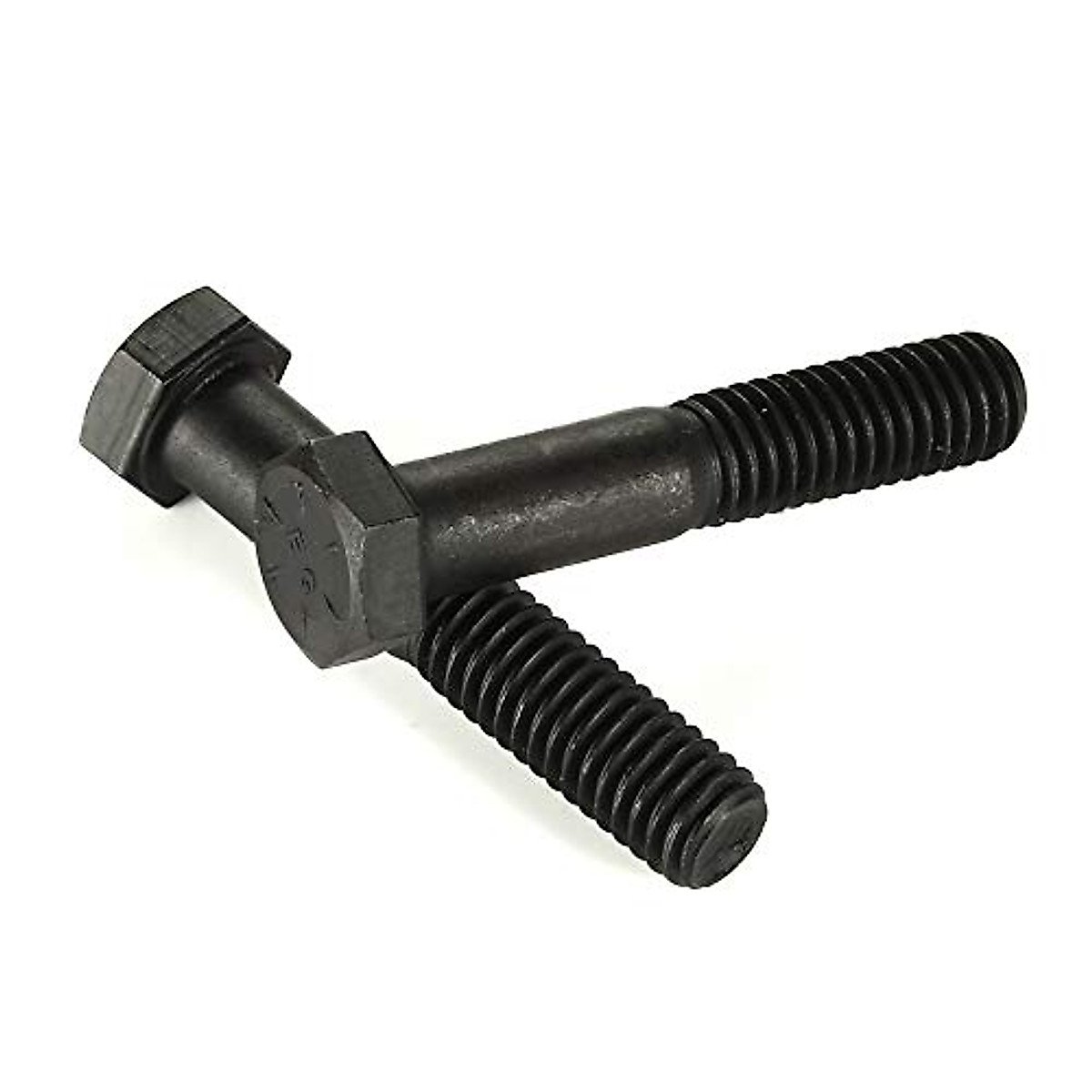 1/4-20 x 2“ Hex Head Screw Bolt, Half Threaded, Alloy Steel Grade 8.8, Black Oxide Finish, Quantity 20