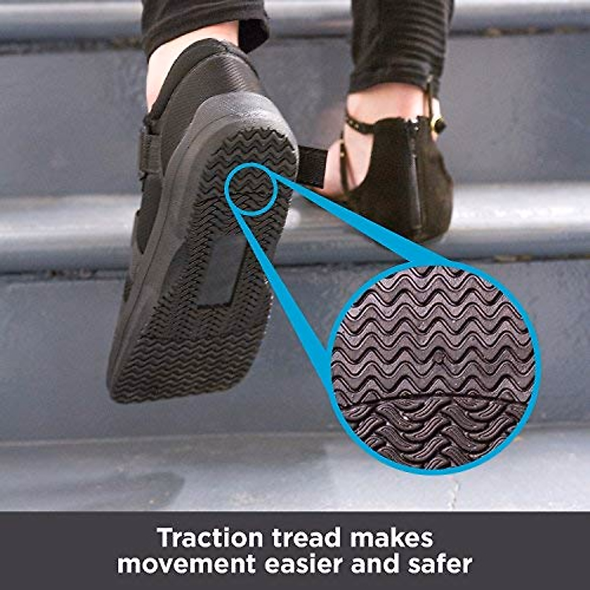 BraceAbility Post-op Shoe for Broken Foot or Toe | Medical / Surgical Walking Shoe Cast Boot, Stress Fracture Brace & Orthopedic Sandal with Hard Sole (LARGE - FEMALE)