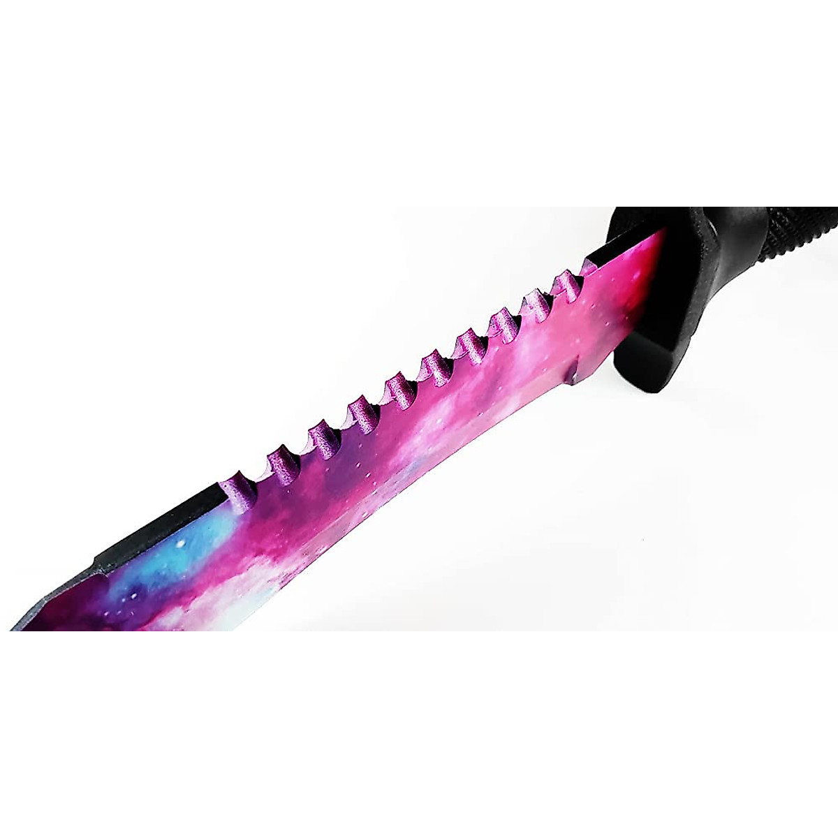 Falcon 12" Tactical Fixed Blade Outdoor Machete, Pattern Fixed Blade. Camping Knife. For Outdoor Camping and Hunting -Cut Branches, Ropes (Galaxy Purple)