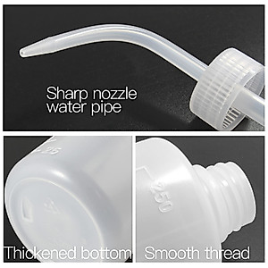 Piutouyar 2Pcs Plastic Wash Bottle 250ml Plant Squeeze Bottle, Wash Squirt Bottle, Succulent Watering Can for Indoor Plants Flower (8oz)