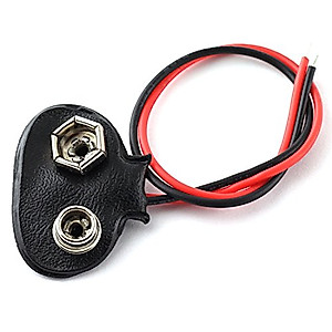 DZS Elec 6pcs 15cm 9V Battery Snap Connector Clip Lead Wire Experimental Battery Snap Power Cable for Arduino Project or LED Light Bar