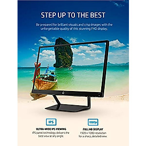 HP Pavilion 22cwa 21.5-Inch Full HD 1080p IPS LED Monitor, Tilt, VGA and HDMI (T4Q59AA) - Black
