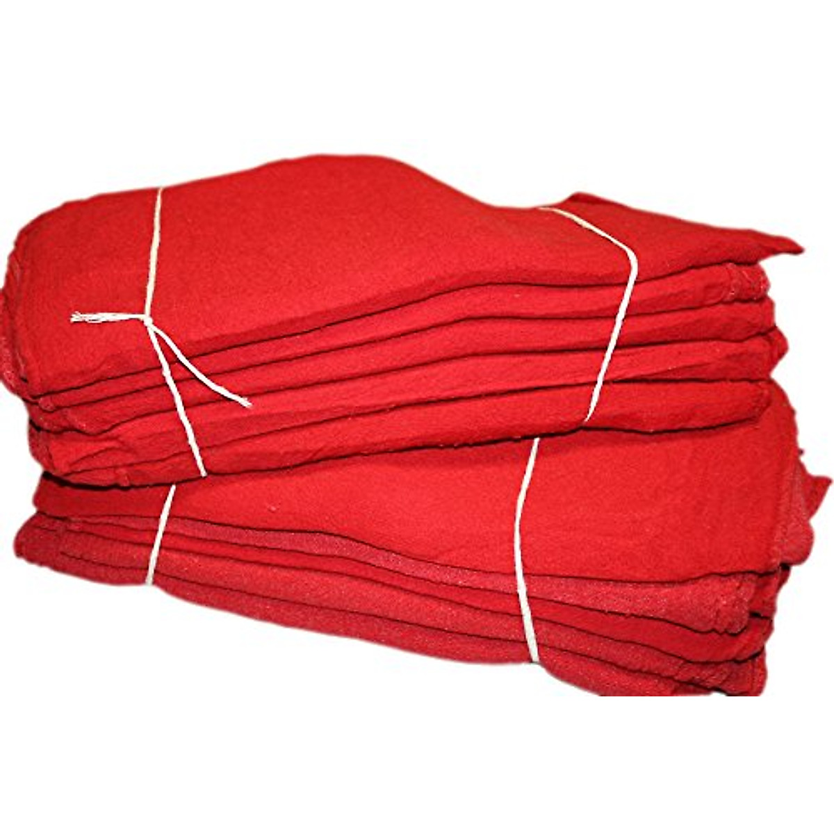 Pro's Choice Red Auto Mechanic Rags (Pack of 50), Shop Towels (13 x 13 Inches) - 100% Cotton, Commercial Grade Wipers - Home, Garage, Auto Body Shop, Wiping Cleaning Oil Spills, Machinery, Tools