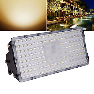 LED Flood Light, chunnuan,100W LED floodlights 9000LM Warm White(2800-3200K) Outdoor Waterproof IP65 Super Bright Flood Lamp Security Light Spotlight Lamp for Outdoor Garage,Garden,Yard