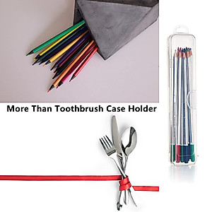 6 Pack Travel Toothbrush Case Holder, Portable Clear Toothbrush and Toothpaste Storage Container for Travel, Home, Business, Camping, School, Breathable Toothbrush Storage Box Cover