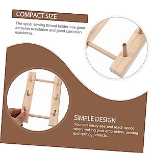 Spool Stand Storage Stand for Spool Thread Holder Solid Sewing Thread Rack Household Spool Holder Home Spool Holder Spool Organizer Embroidery Thread Storage Stand Knitting Tool