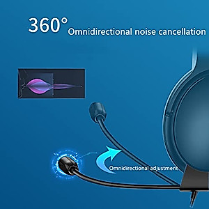 RUIDADF for Bose Quiet Comfort 35 II QC35 II Headphone Gaming Cables Witeh Mute Switch for PC Laptop PS4 PS5 Xbox PC Boom Microphone Cable (Black 1 Set)