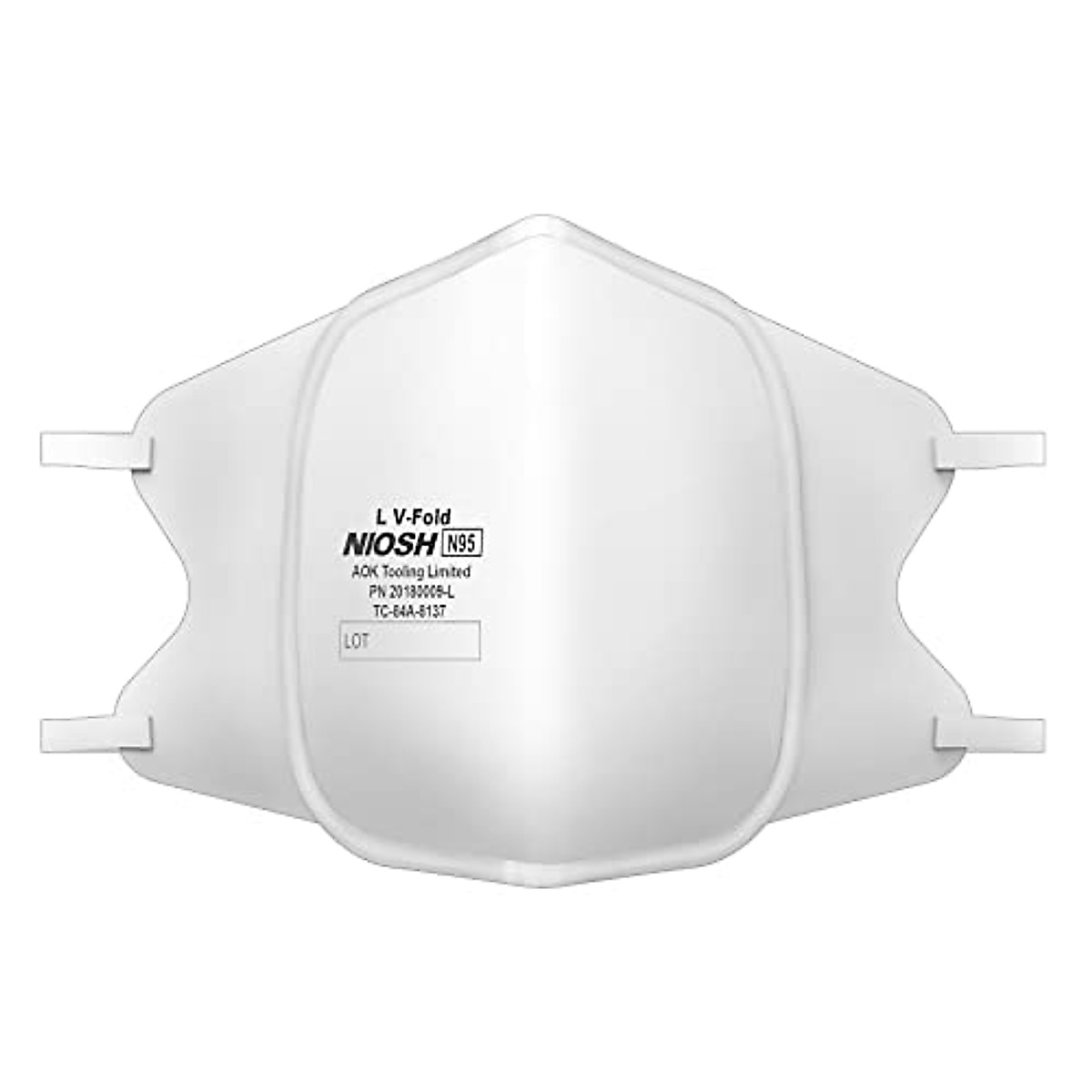 MAGID N95 Respirator Masks with Metal Nose Clip & Latex-Free Elastic Headband, Triple Layer Construction, Foldable (Medium) - 10 Respirators