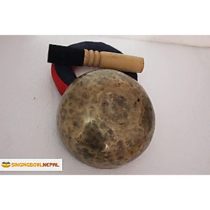 Solar Plexus Chakra E Note Auntic Hand Hammered Tibetan Meditation Singing Bowl 7 Inches - Yoga Old Bowl By Singing Nepal