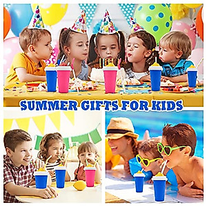 Slushy Cup Slushie Cup Maker, Slushy Maker Cup Magic Frozen Squeeze Ice Cup Tiktok Cool Stuff,Slushie Cups with Lids And Straws,Slush Cup Summer Homemade DIY Smoothies Slushies Cups Slushy Machines (blue)