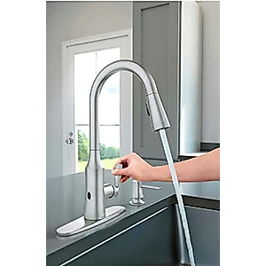 MotionSense Wave Touchless Activation Pulldown Kitchen Faucet Moen Spot Resistance-Stainless Finish