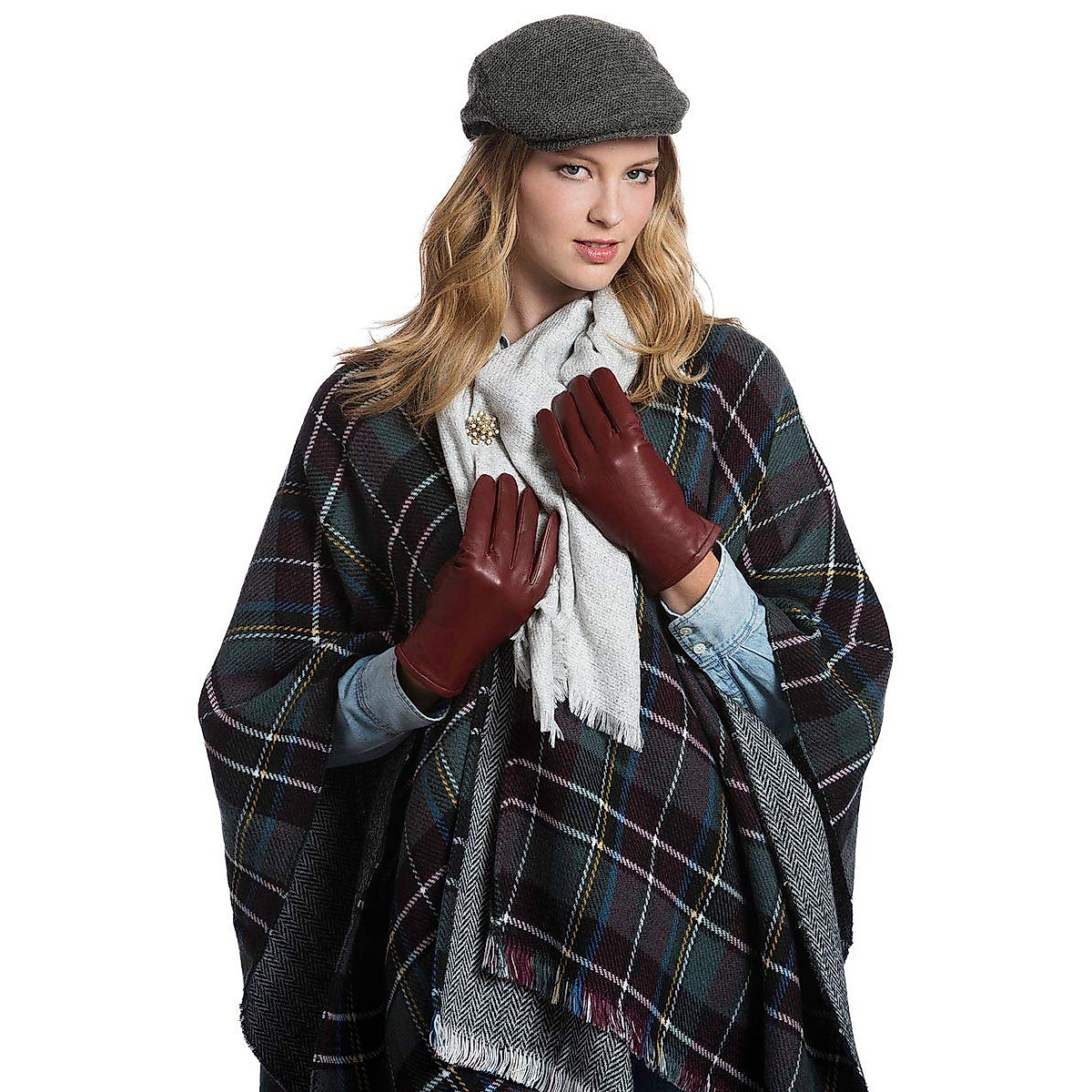 Pratt and Hart Broadway Lady’s Classic Thinsulate Lined Leather Gloves Size 7.5 Black