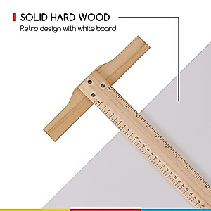 MEEDEN Drafting Table, Art Drawing Desk with Adjustable Height, Large Surface Tilting Table, Artist Table, Wood Drafting Desk for Adults, Hobby Table, Art Desk for Writing, Reading