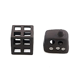 MY MIRONEY 8Pcs Ceramic Shelters Aquarium Ceramic Rock Cave Shelter Shrimp Betta Lizards Hideaway Breeding Cave Cubic Hideout Fish Tank Decor Ornament