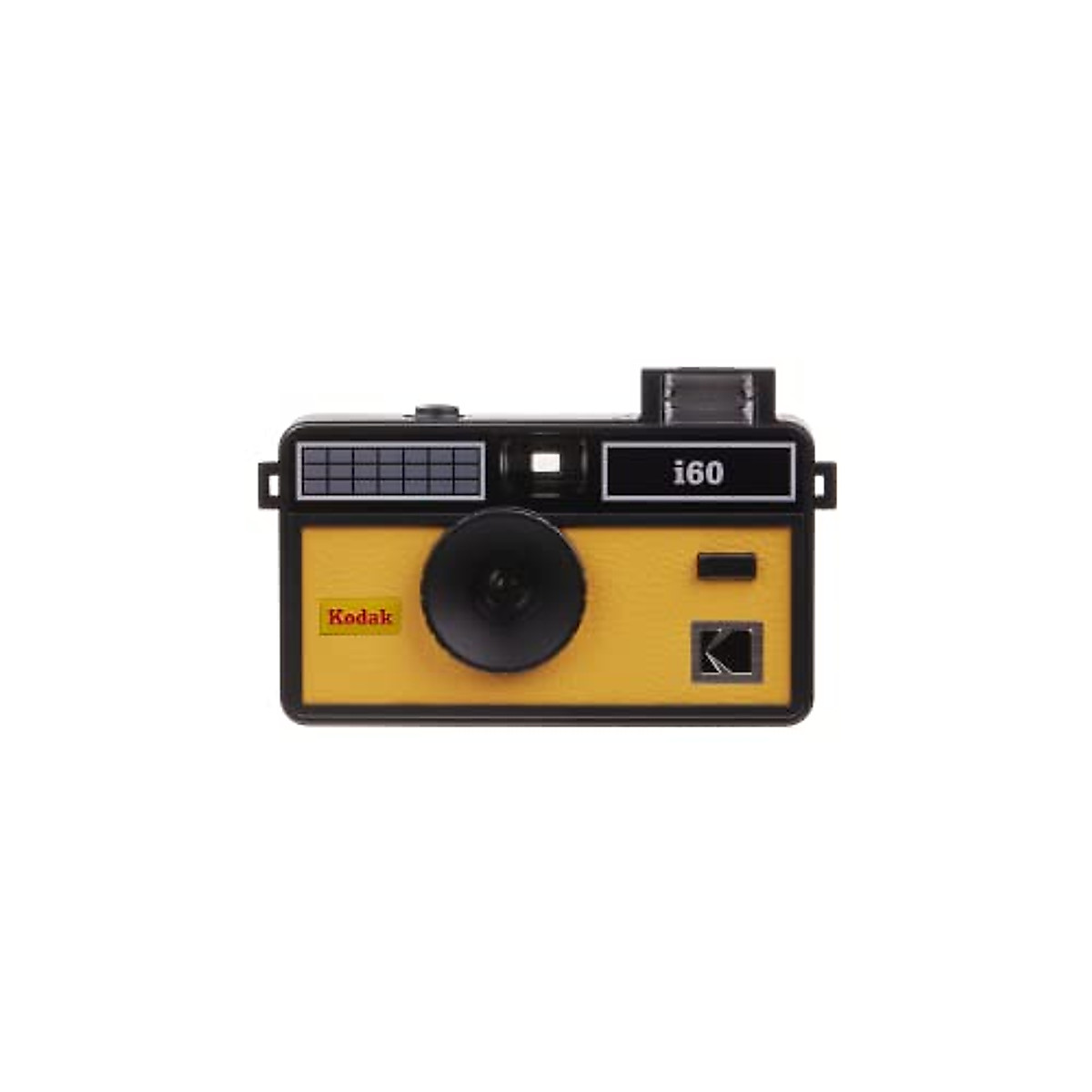 Kodak i60 Reusable 35mm Film Camera - Retro Style, Focus Free, Built in Flash, Press and Pop-up Flash (Yellow)
