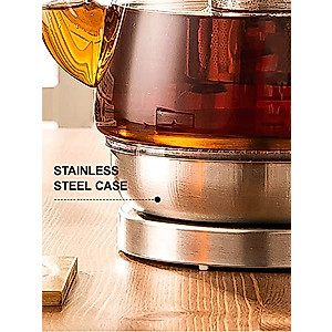 Hokcus Classic Kettle with 3Mins Quick Quiet Boil, Automatic Shutoff, Tea Heater Hot Water Boiler,Dry Burn Prevention 1L Base/1Kettle/1Kettle