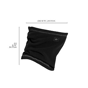 Turtle Fur Micro Fur Single-Layer Neck Gaiter, Black, One Size