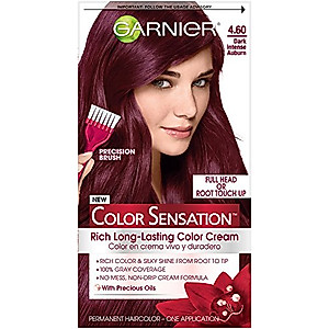 Garnier Color Sensation Hair Color Cream, 4.60 Cherry on Top (Dark Intense Auburn), (Pack of 3) (Packaging May Vary)