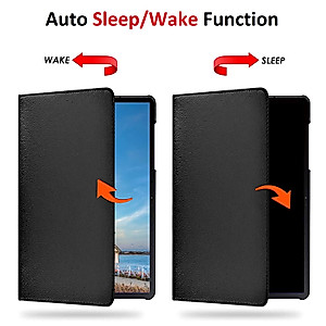 Vultic Rotating Case for Samsung Galaxy Tab A8 10.5 2022 [X200/X205/X207], 360 Degree Stand [Auto Sleep/Wake] Flip Leather Smart Tablet Cover (Purple)